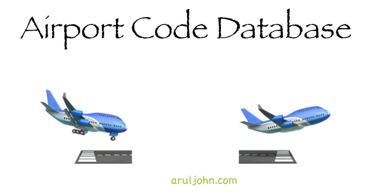 Airport Code Lookup IATA ICAO 🛩️ Search for Airport Codes