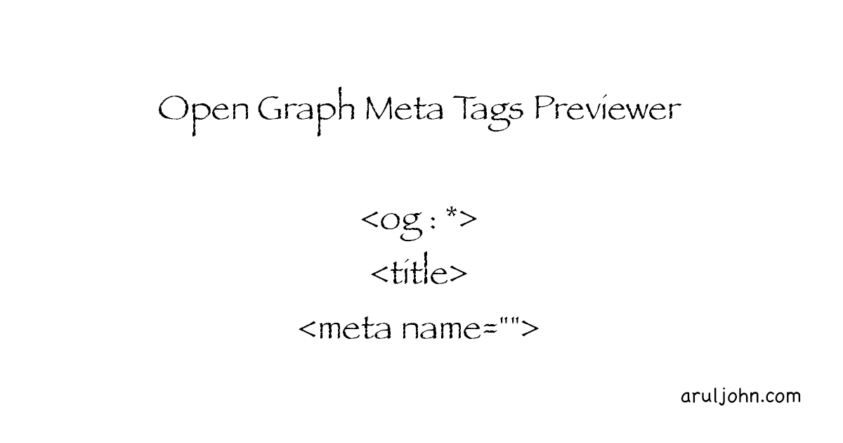 Preview Open Graph and Meta Description Tags Sent By a Website