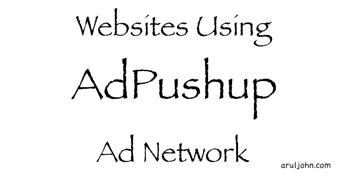List of 1154 Websites Using AdPushup